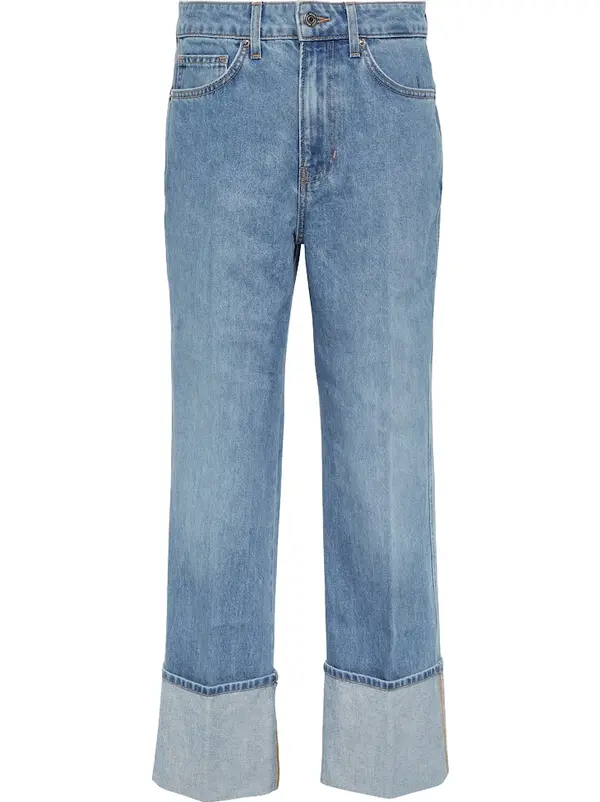 Veronica Beard Dylan High-rise Straight Jeans - Blue