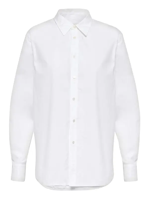 NILI LOTAN Raphael Cotton Poplin Shirt - White