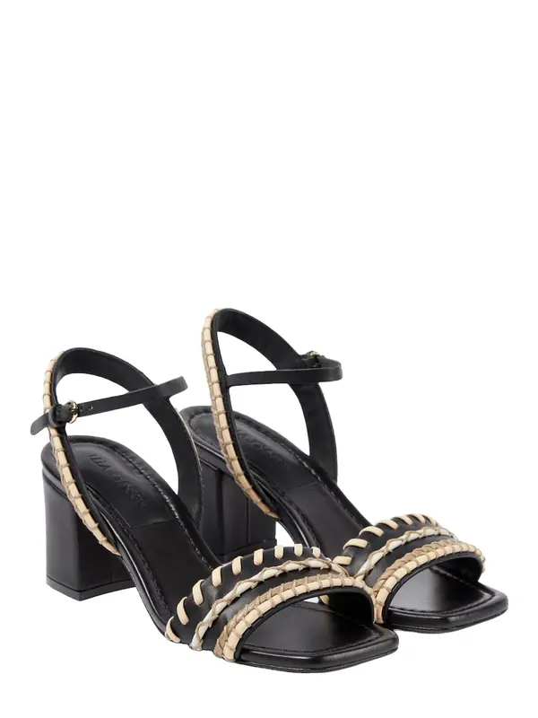 Ulla Johnson Sofia Leather Sandals - Black