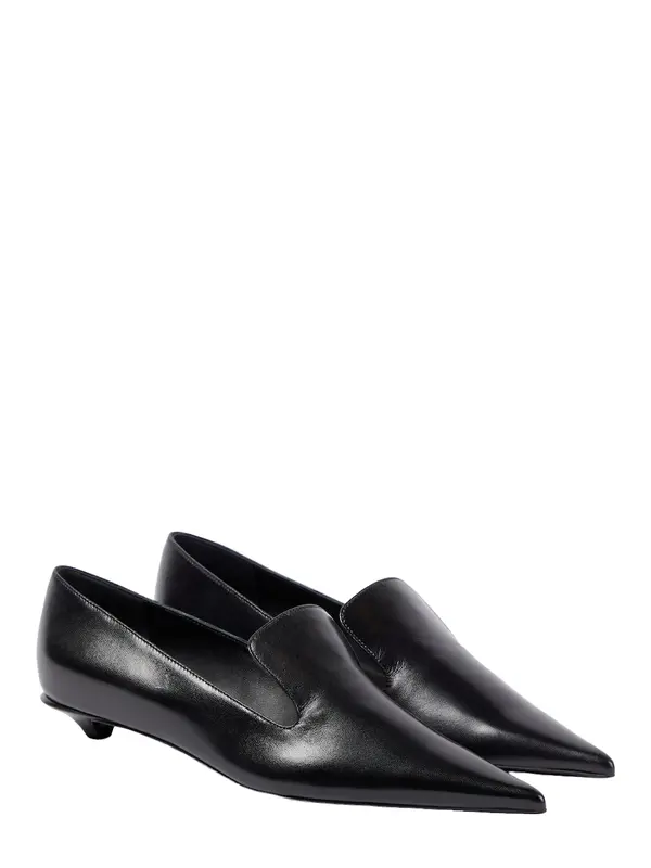 Proenza Schouler Point 25 Leather Pumps - Black