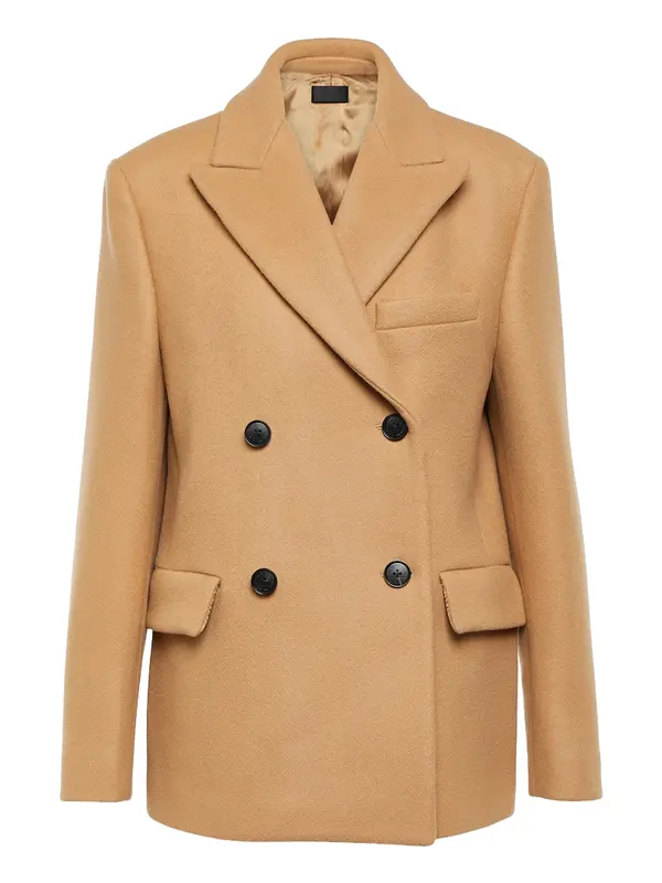 NILI LOTAN Vianney Virgin Wool Peacoat - Beige