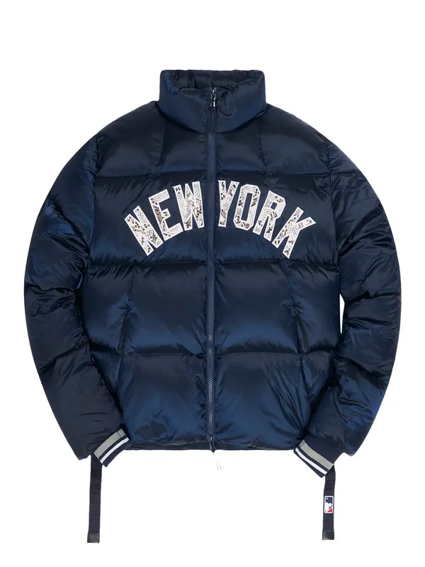 Kith For Major League Baseball New York Yankees Midi Puffer Jacket - Blue