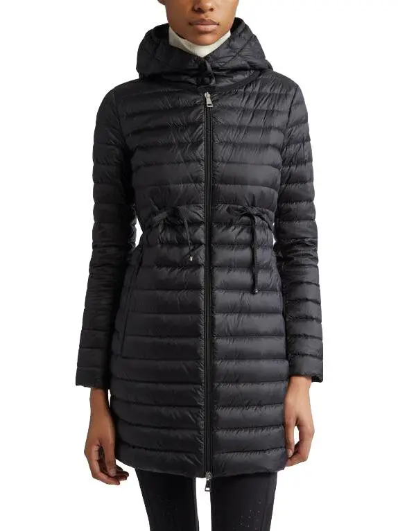 Moncler Barbel Hooded Quilted Down Parka - Black/ Black