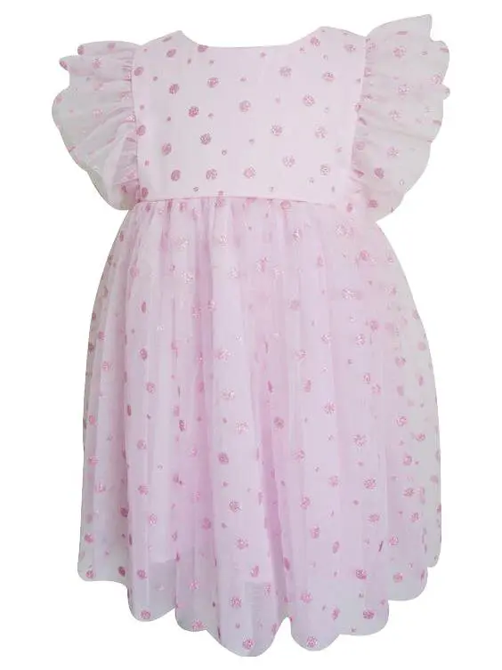 POPATU Shimmer Dot Tulle Dress - Pink