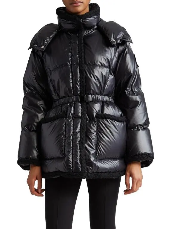 Moncler Corneille Hooded Quilted Down Puffer Jacket - Black