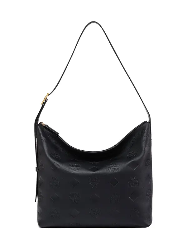 Mcm Aren Hobo Bag - Black