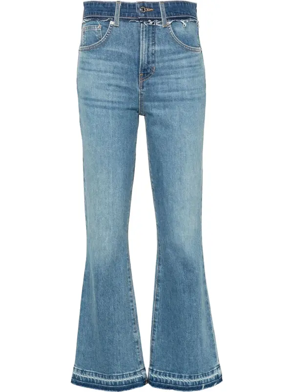 Veronica Beard Carson Flared Jeans - Blue