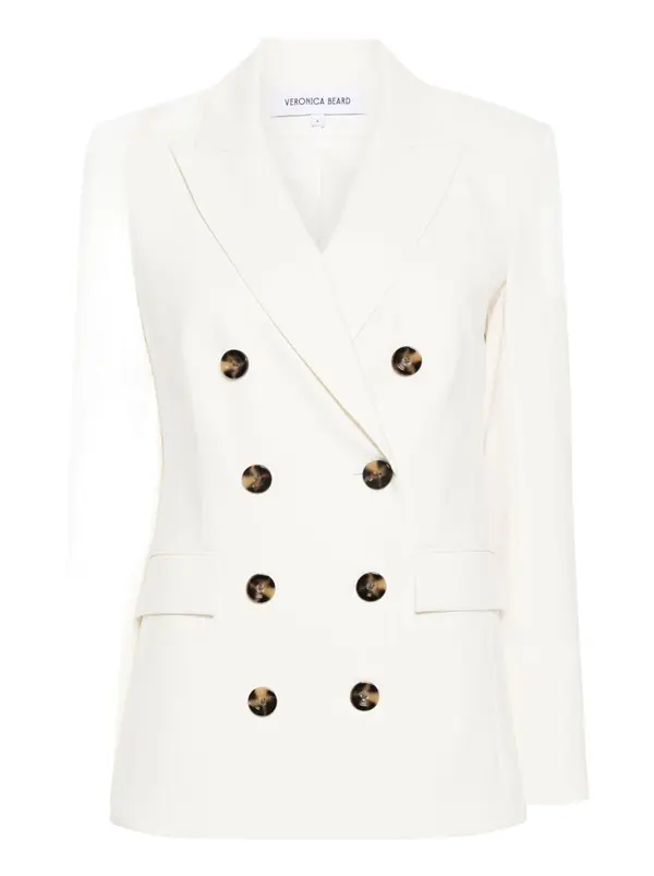 Veronica Beard Fevre Dickey Double-breasted Blazer - Neutrals