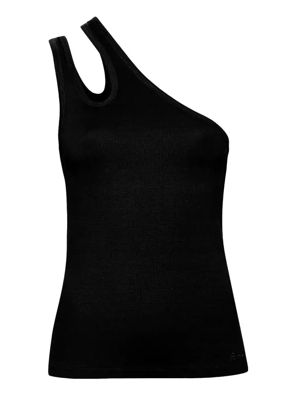 Remain Birger Christensen Scoop-neck Ribbed-knit Tank Top - Black