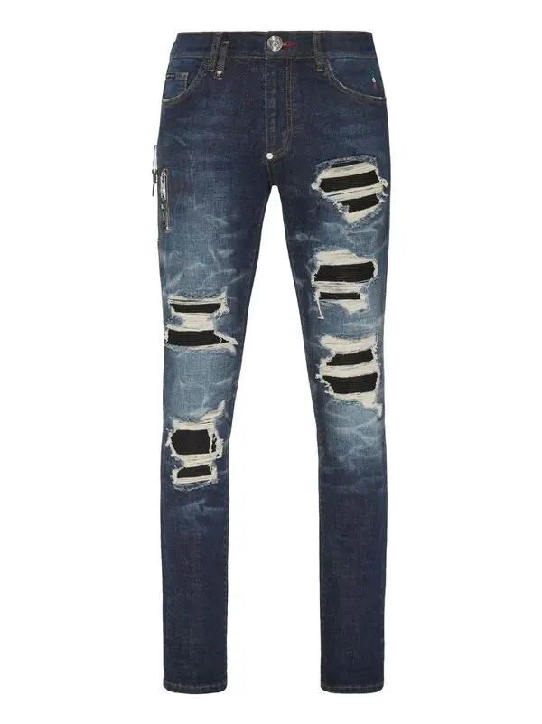 Philipp Plein Rock Star Skinny Jeans - Blue
