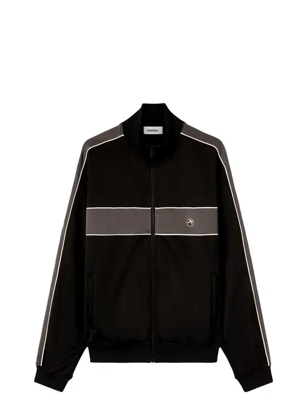 AMBUSH High-neck Striped Track Jacket - Black