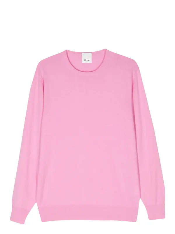 ALLUDE Fine-knit Cashmere Jumper - Pink