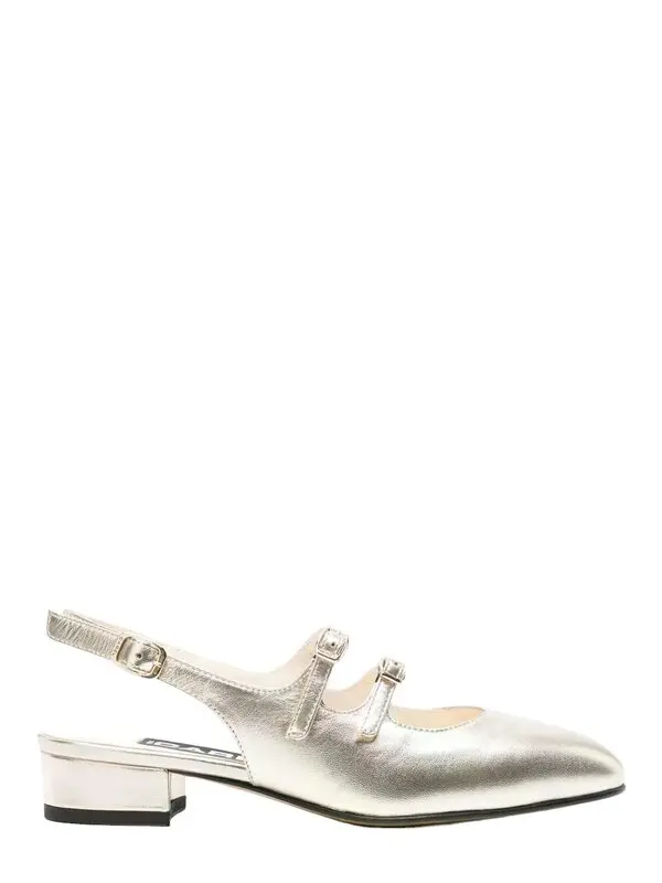 CAREL Peche Metallic Leather Pumps - Gold