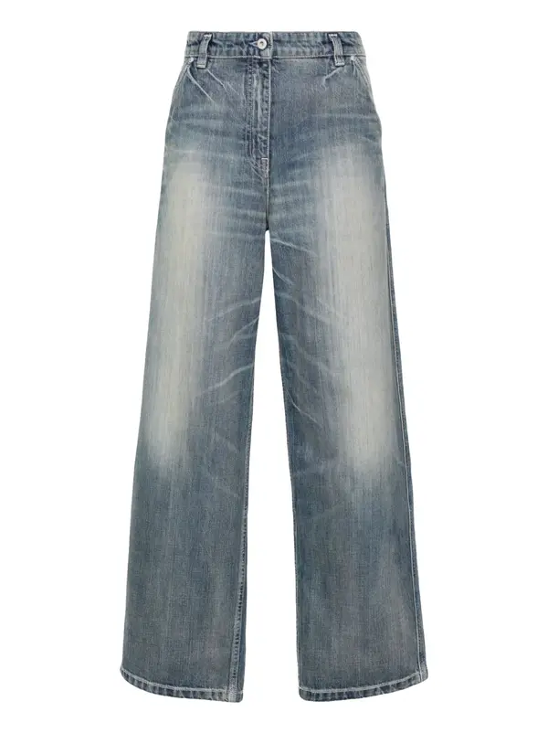 Kenzo Low-rise Wide-leg Jeans - Blue