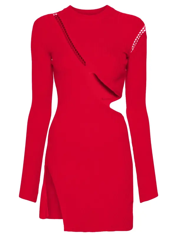 Attico Cut-out Mini Dress - Red