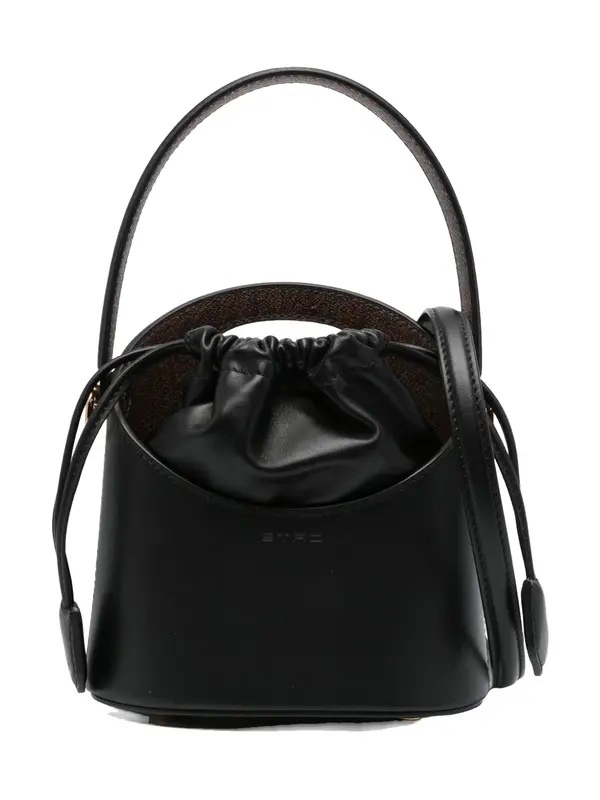 Etro Mini Saturno Bucket Bag - Black