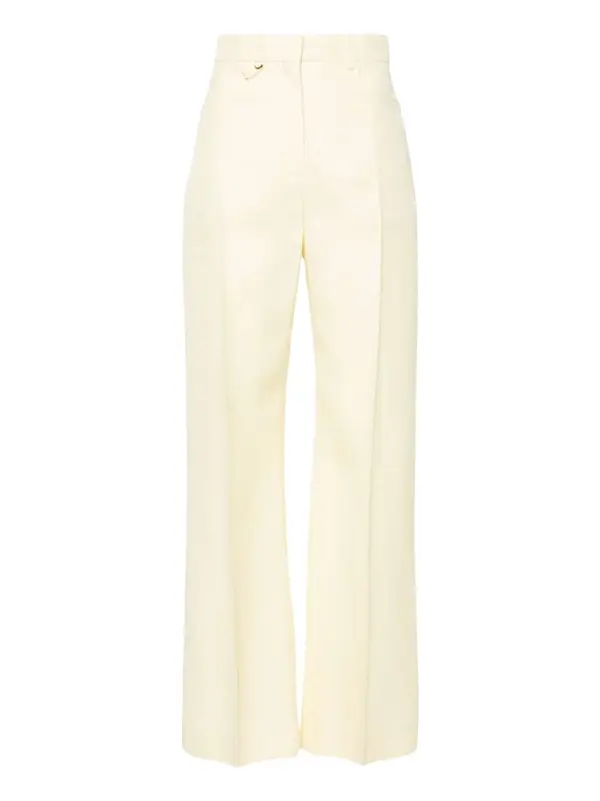 Jacquemus Le Pantalon Sauge Flared Trousers - Yellow