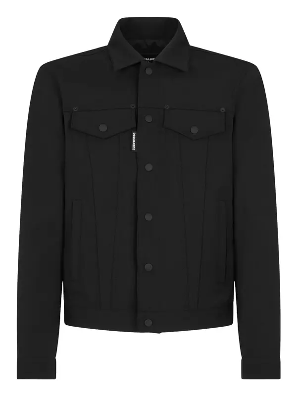 Dsquared2 Button-up Shirt Jacket - Black