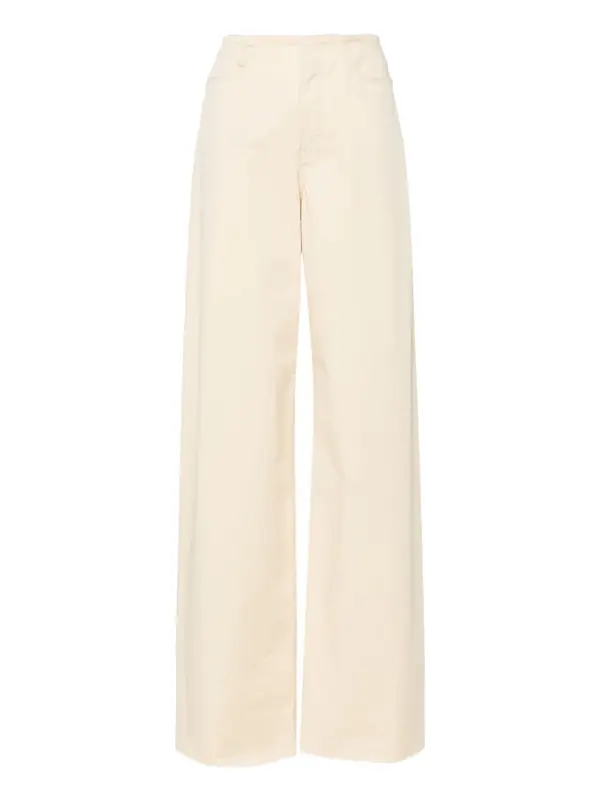 MAISON MARGIELA Distressed Wide-leg Trousers - Yellow