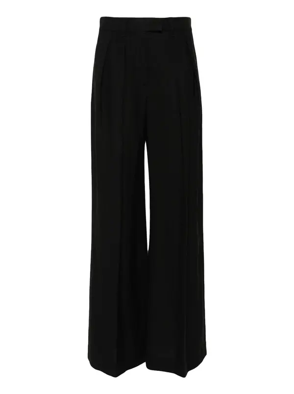 Brunello Cucinelli Pleated Straight-leg Trousers - Black