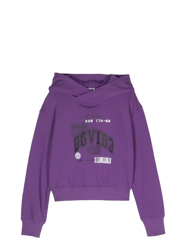 Dolce & Gabbana Logo-print Hoodie - Purple