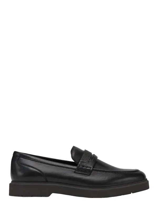Brunello Cucinelli Leather Loafers - Black