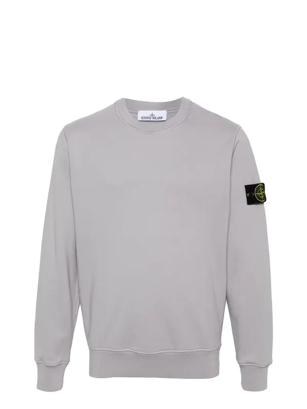 Stone Island 63051 Compass Cotton Sweatshirt - Grey