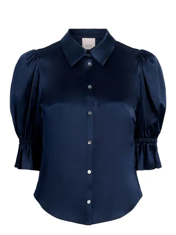 Cinq À Sept Fiona Silk Blouse - Blue