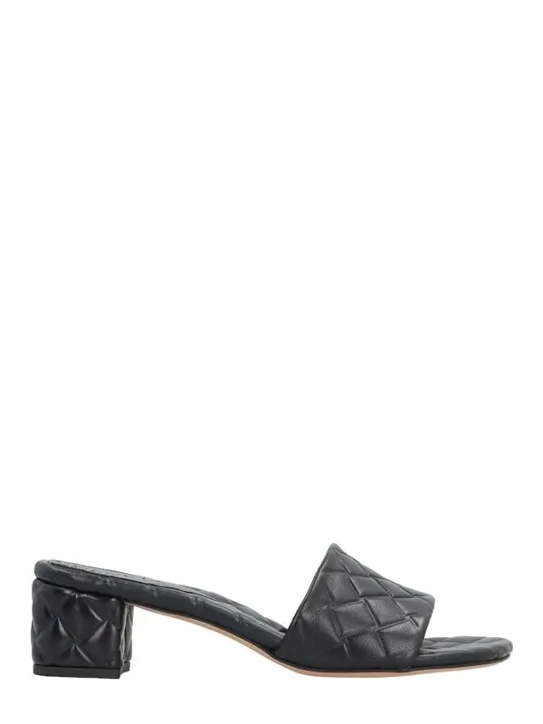 Bottega Veneta Amy Leather Mules - Black