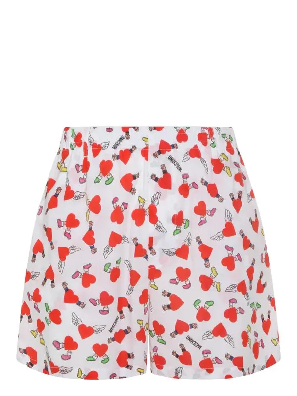 Moschino Cotton Shorts - White
