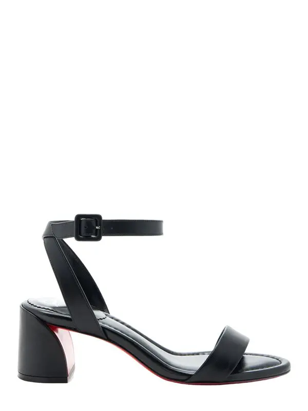 CHRISTIAN LOUBOUTIN Miss Sabina 55mm Leather Sandals - Black
