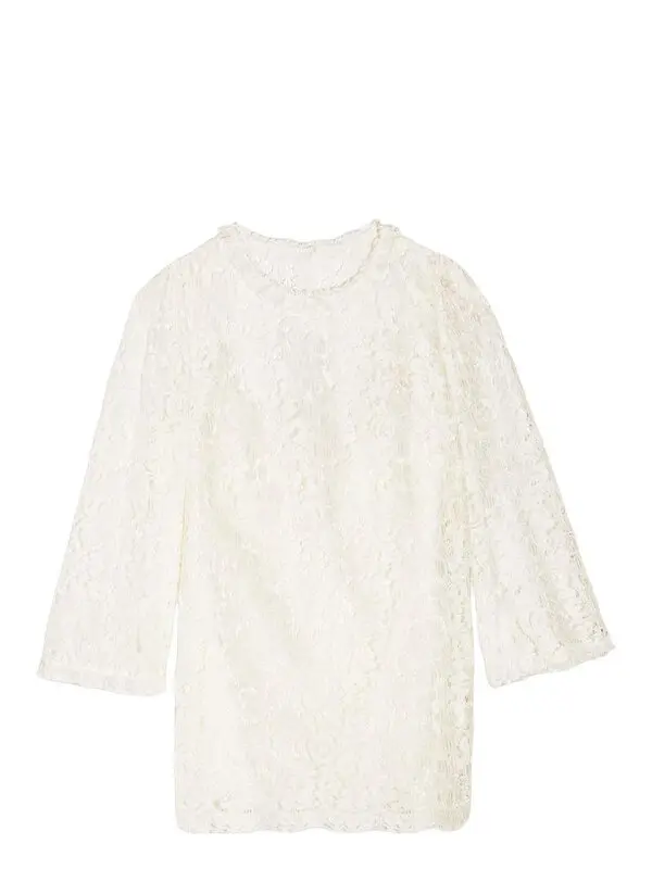 Dolce & Gabbana Corded Lace Top - Ivory