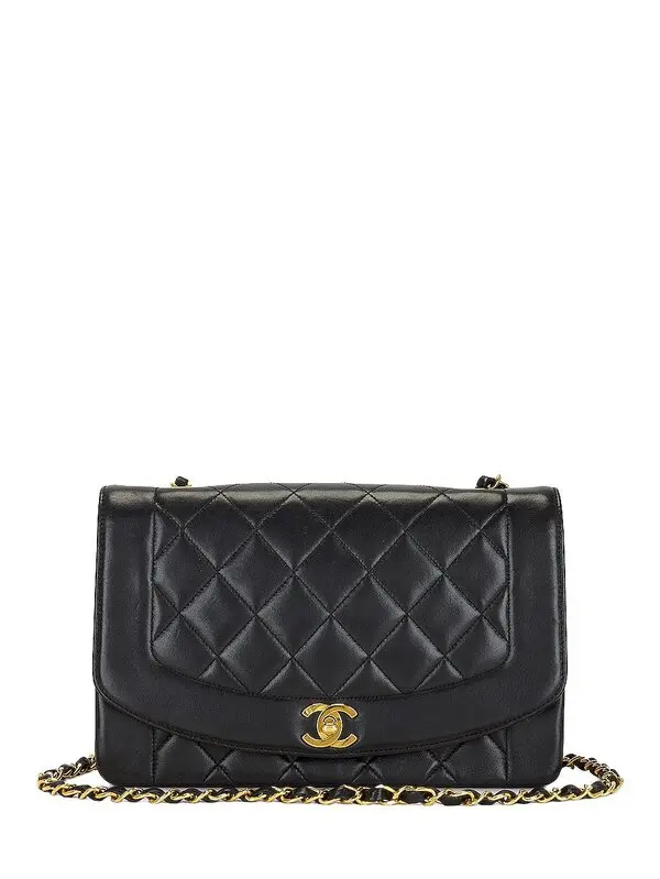 Chanel Lambskin Diana Flap Bag - Black