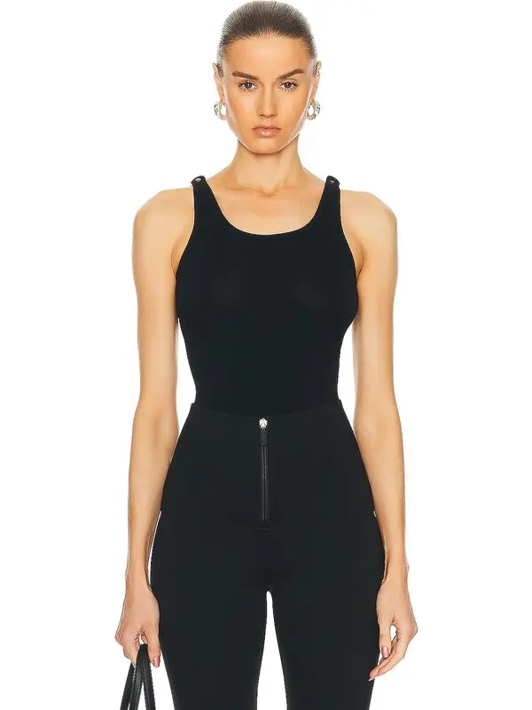 Alaïa Tank Top Bodysuit - Noir
