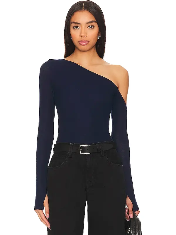Michael Lauren Magdaleno Asymmetrical Tee - Astral Navy