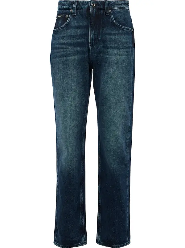 Dolce & Gabbana High-rise Straight Jeans - Blue
