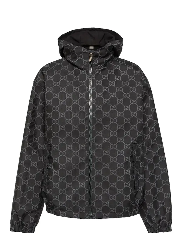 Gucci Gg Reversible Ripstop Jacket - Grey