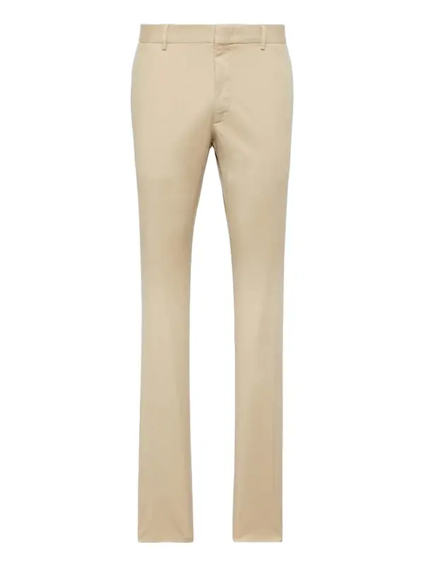 Zegna Cotton-blend Chinos - Beige