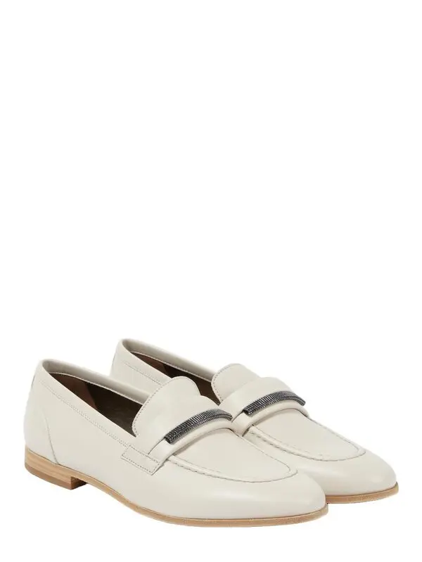 Brunello Cucinelli Leather Loafers - Green