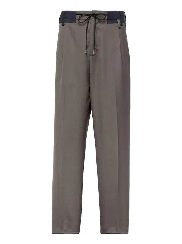 Sacai Straight-leg Trousers - Brown