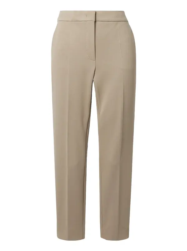 Max Mara Pegno Cady Slim-leg Trousers - Neutrals