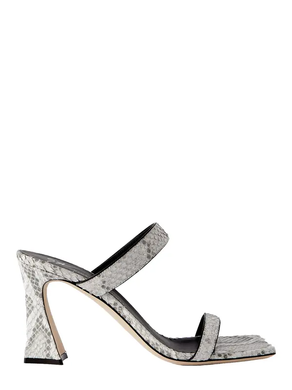 GIUSEPPE ZANOTTI Renegade Snake-print Leather Mules - Animal Print