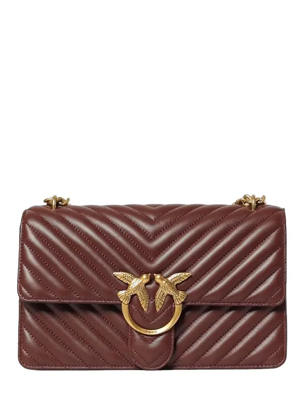 Pinko Crossbody Bag - Burgundy