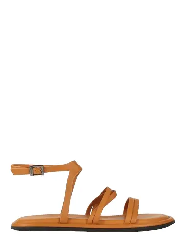 BALDININI Leather Ankle Strap Sandals - Yellow