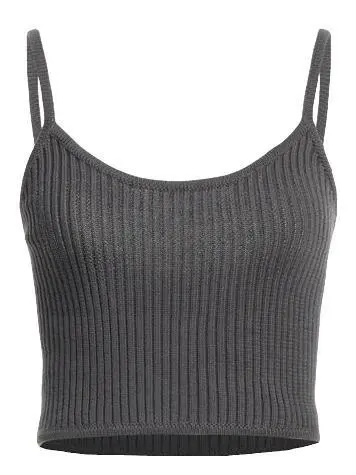 Peserico Cotton Crop Top - Grey