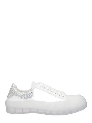 Alexander McQueen Low-top Leather Sneakers - White