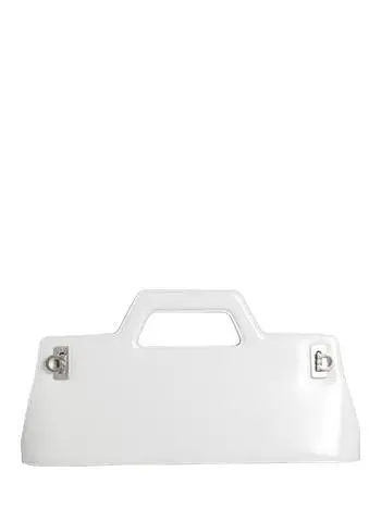 FERRAGAMO Calfskin Handbag - White
