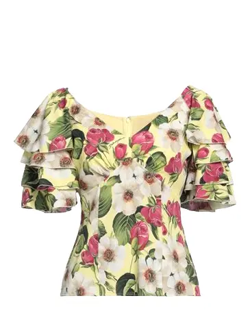 Dolce & Gabbana Floral-print Top - Yellow