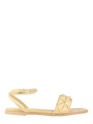 BALDININI Leather Sandals - Yellow
