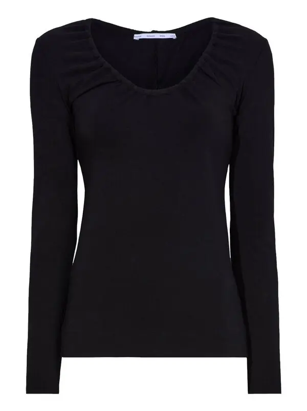 Proenza Schouler White Label Sophia Cut-out Top - Black